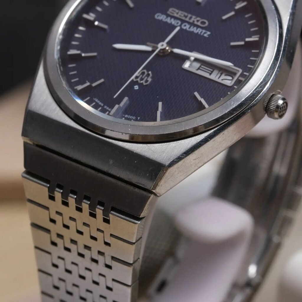 Grand Quartz 9943 - 800A Blue dial from March 1978 - Seiko Vintage