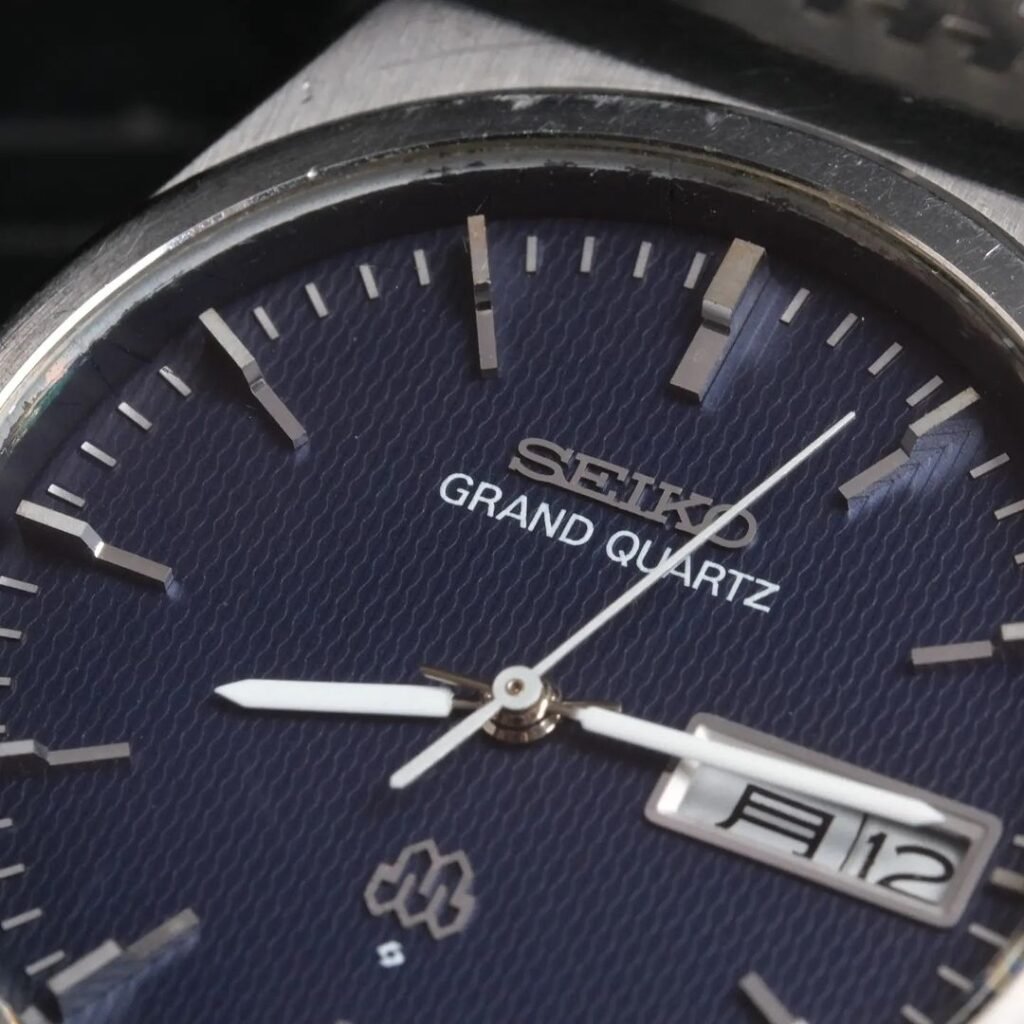 Grand Quartz 9943 - 800A Blue dial from March 1978 - Seiko Vintage