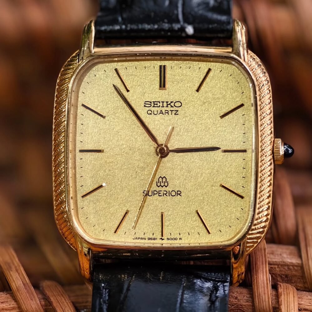 Seiko Superior 9681 - 5000 Gold Solid 14k from November 1982 - Seiko ...