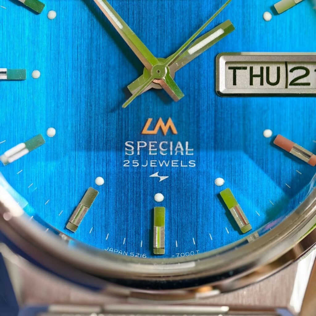 LM Special 5216 - 7000 Blue dial from December 1973 - Seiko Vintage